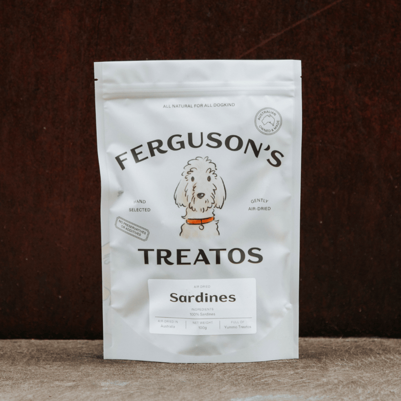 Dried Sardines for Dogs | Dehydrated Dog Treats – Ferguson's Treatos